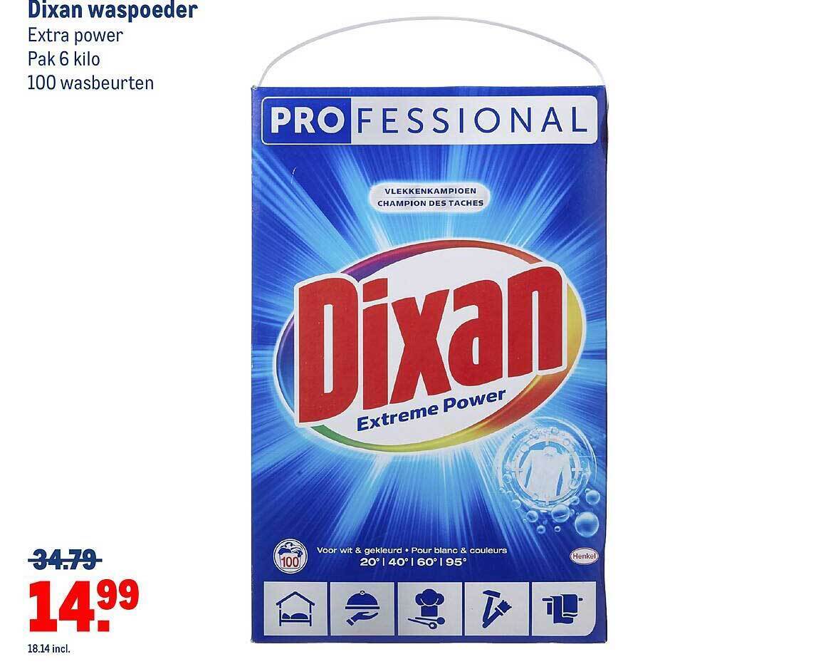 Dixan waspoeder extra power aanbieding bij Makro