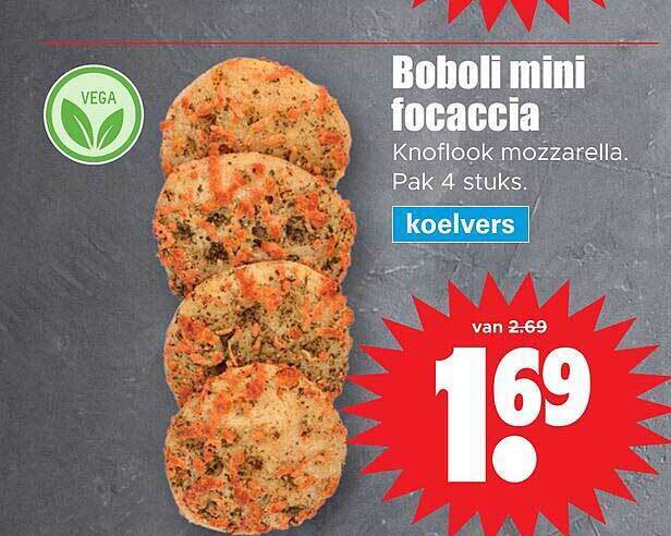 Boboli mini focaccia aanbieding bij Dirk