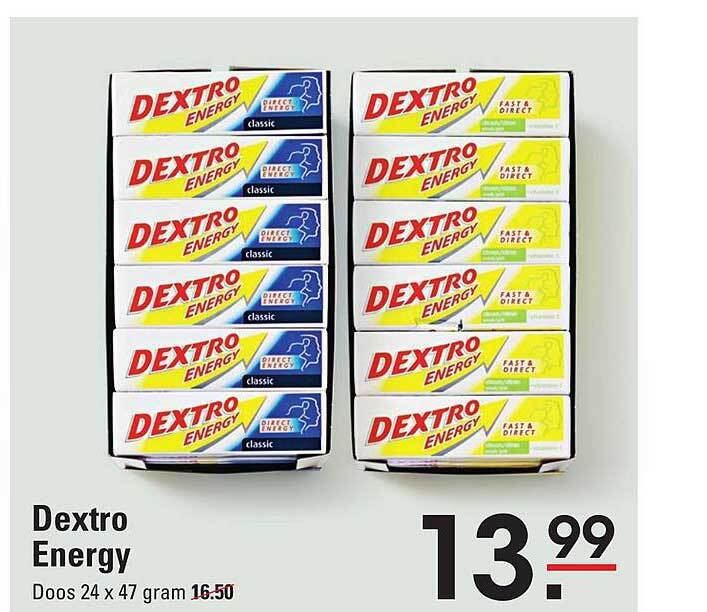 Dextro energy aanbieding bij Sligro