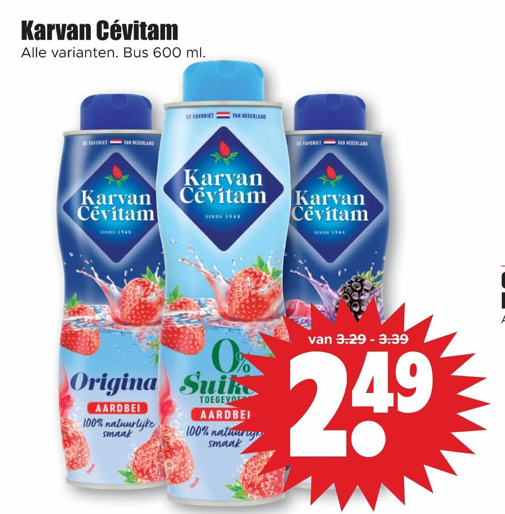 Karvan Cevitam 600 ml aanbieding bij Dirk
