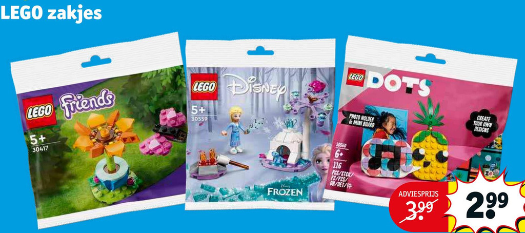 Lego zakjes aanbieding bij Kruidvat