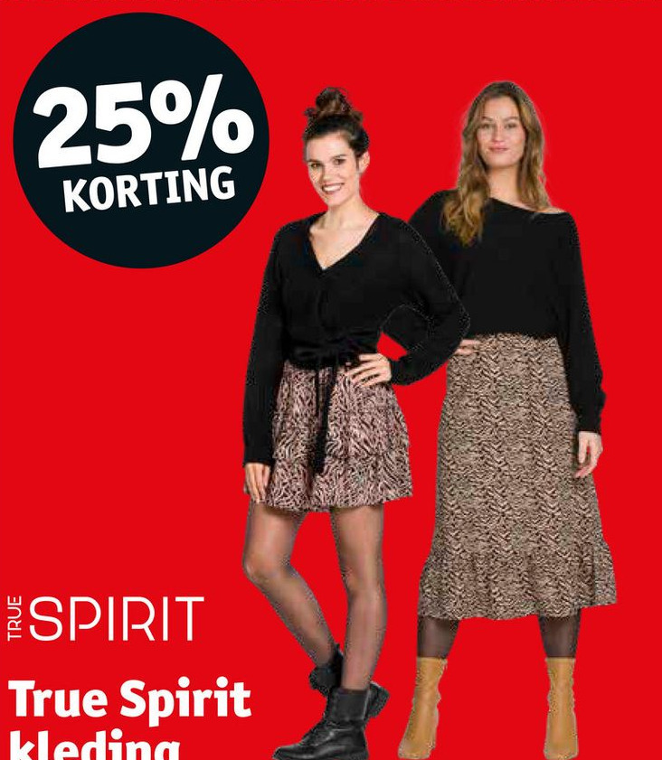 True spirit kleding aanbieding bij Kruidvat