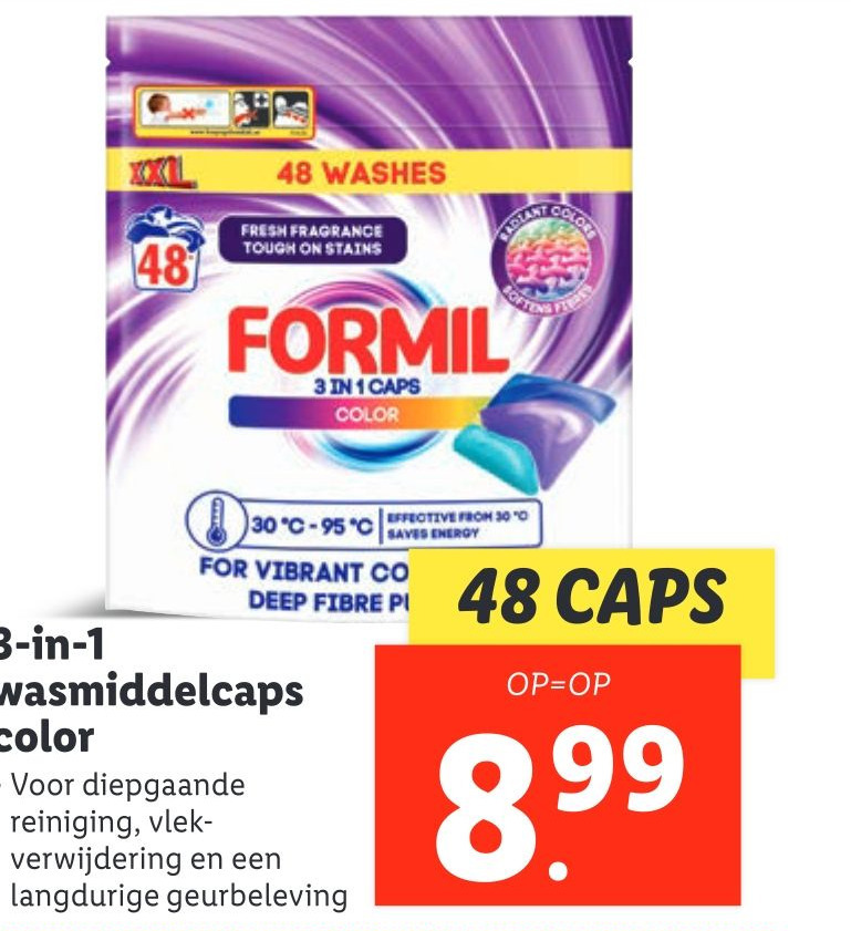 3-in-1 wasmiddelcaps color aanbieding bij Lidl