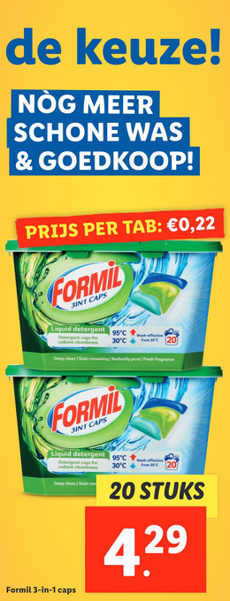 Formil 3-in-1 caps aanbieding bij Lidl