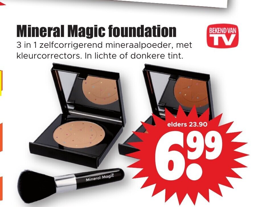 Mineral Magic foundation aanbieding bij Dirk