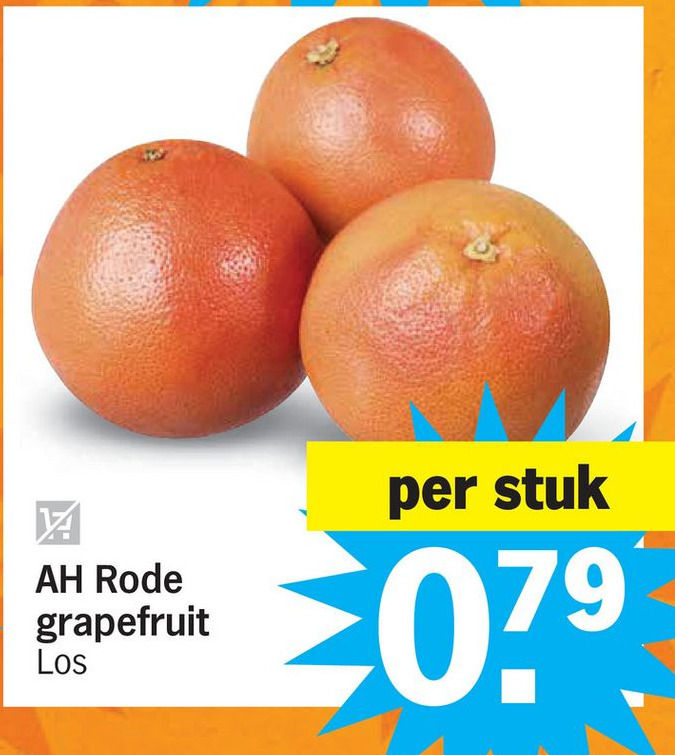 Ah rode grapefruit los aanbieding bij Albert Heijn