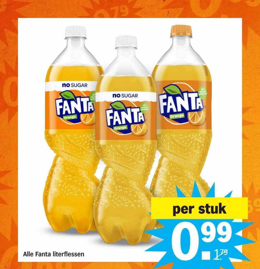 Alle fanta literflessen aanbieding bij Albert Heijn