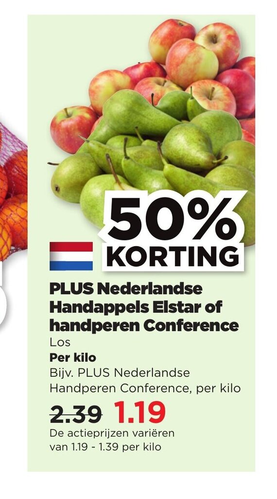 Nederlandse Handappels Elstar of handperen Conference per kilo ...