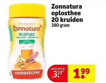Zonnatura oplosthee 20 kruiden aanbieding bij Kruidvat