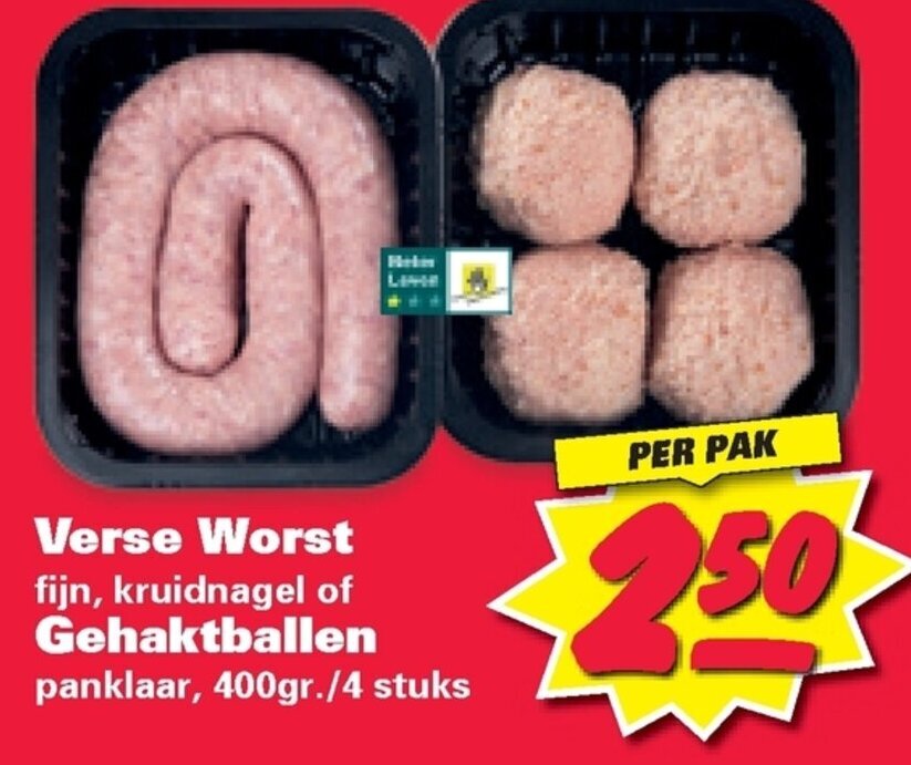 verse worst fijn, kruidnagel aanbieding bij Nettorama