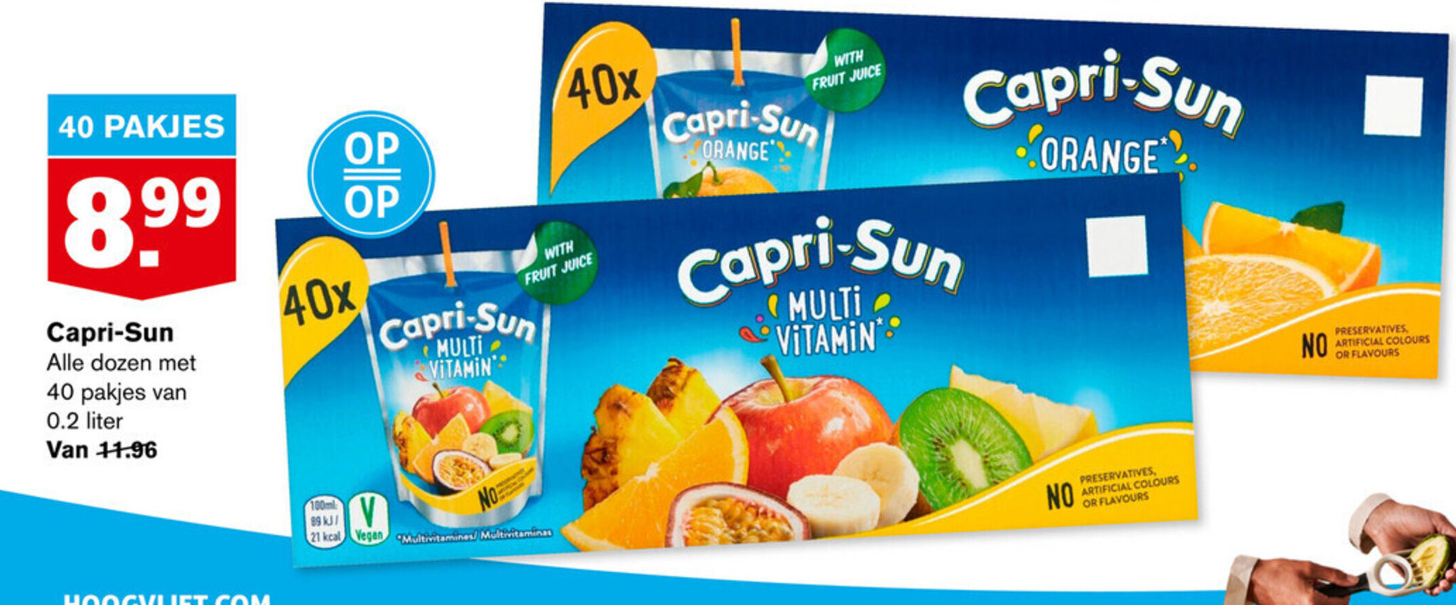 Capri-sun multi vitamin 40 pakjes aanbieding bij Hoogvliet