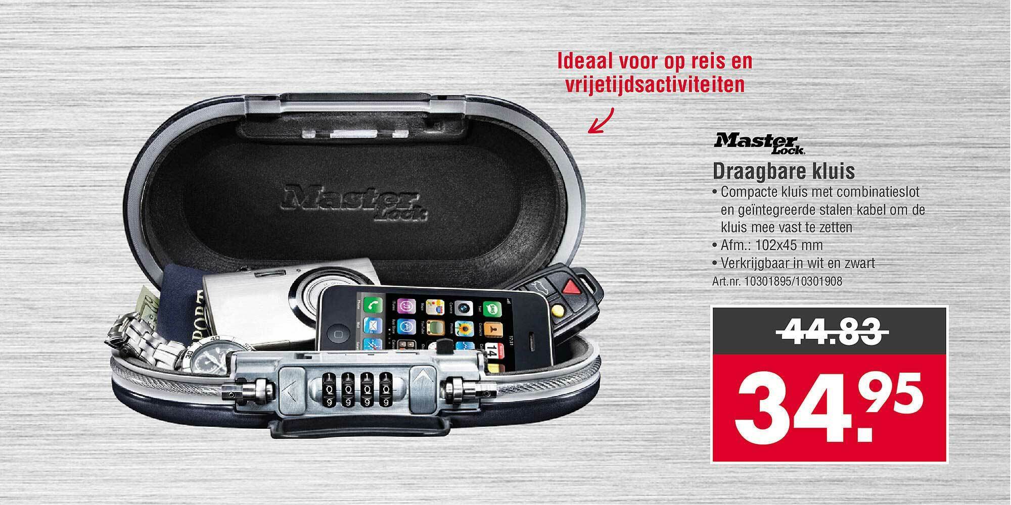 Master Lock Draagbare Kluis aanbieding bij Enorm
