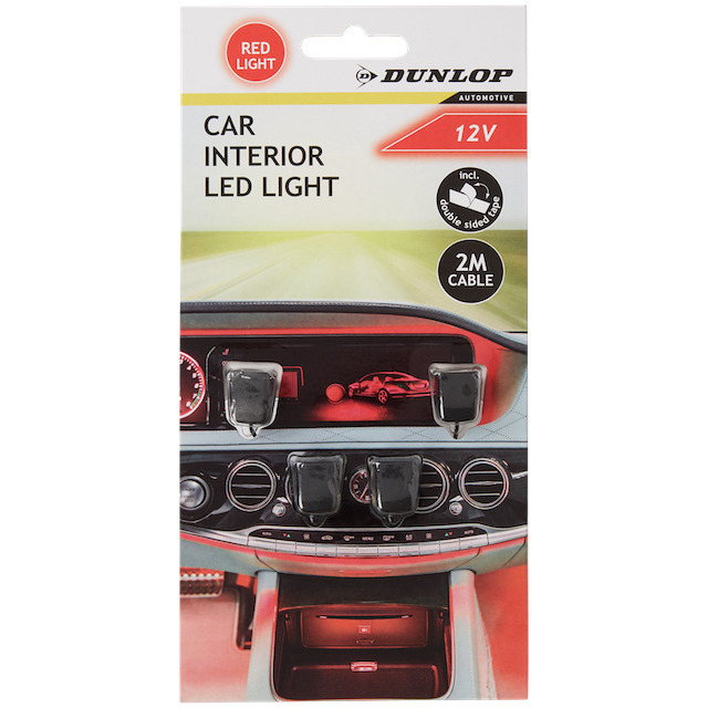Dunlop auto interieur led lampjes aanbieding bij Action