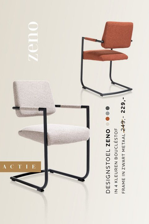Designstoel zeno aanbieding bij Xooon