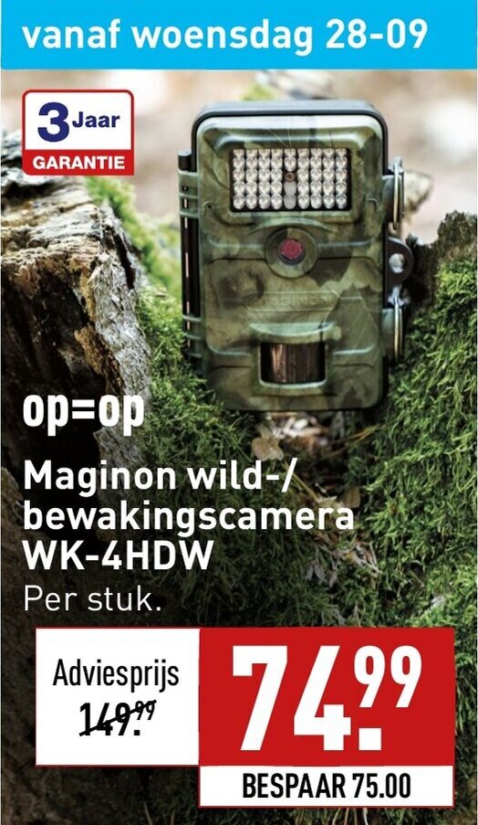 Maginon wild-/ bewakingscamera WK-4HDW aanbieding bij ALDI