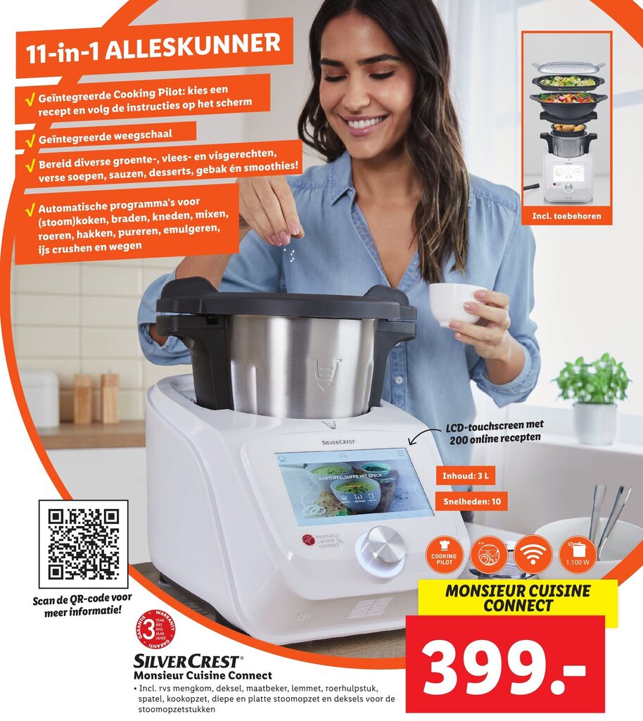 SilverCrest monsieur cuisine connect aanbieding bij Lidl