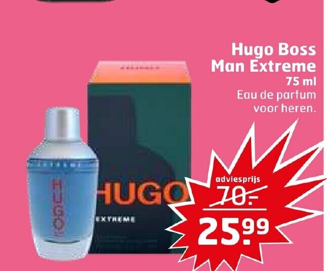 Hugo Boss Man Extreme 75 ml aanbieding bij Trekpleister