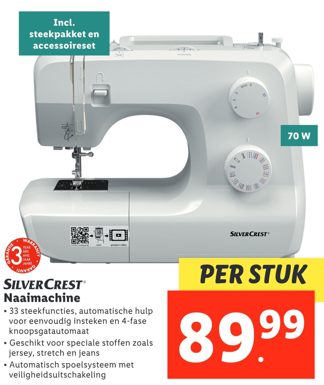 Silvercrestⓡ naaimachine aanbieding bij Lidl
