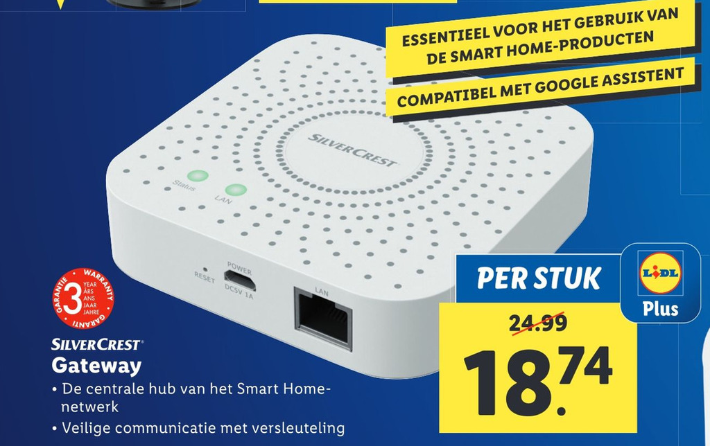 Silvercrest gateway aanbieding bij Lidl