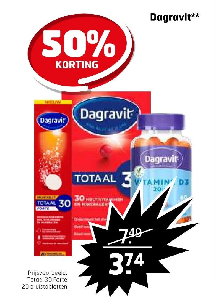 Dagravit aanbieding bij Trekpleister