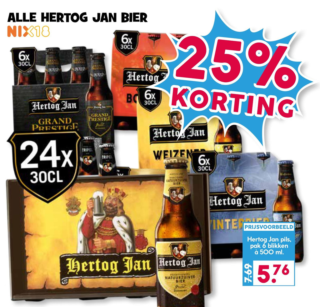 Alle hertog jan bier aanbieding bij Boon`s Markt