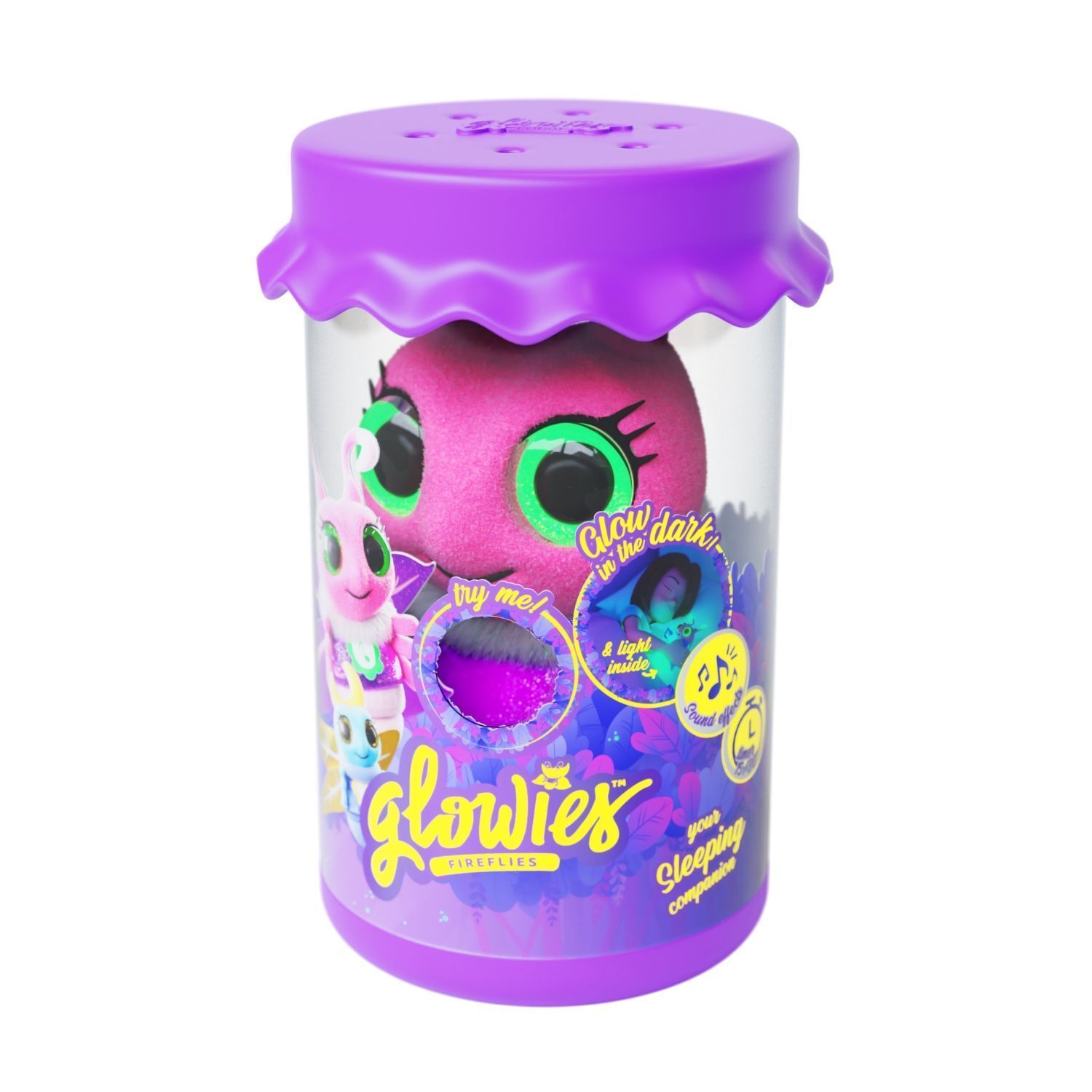 Glowies firefly plush pink aanbieding bij Top1Toys