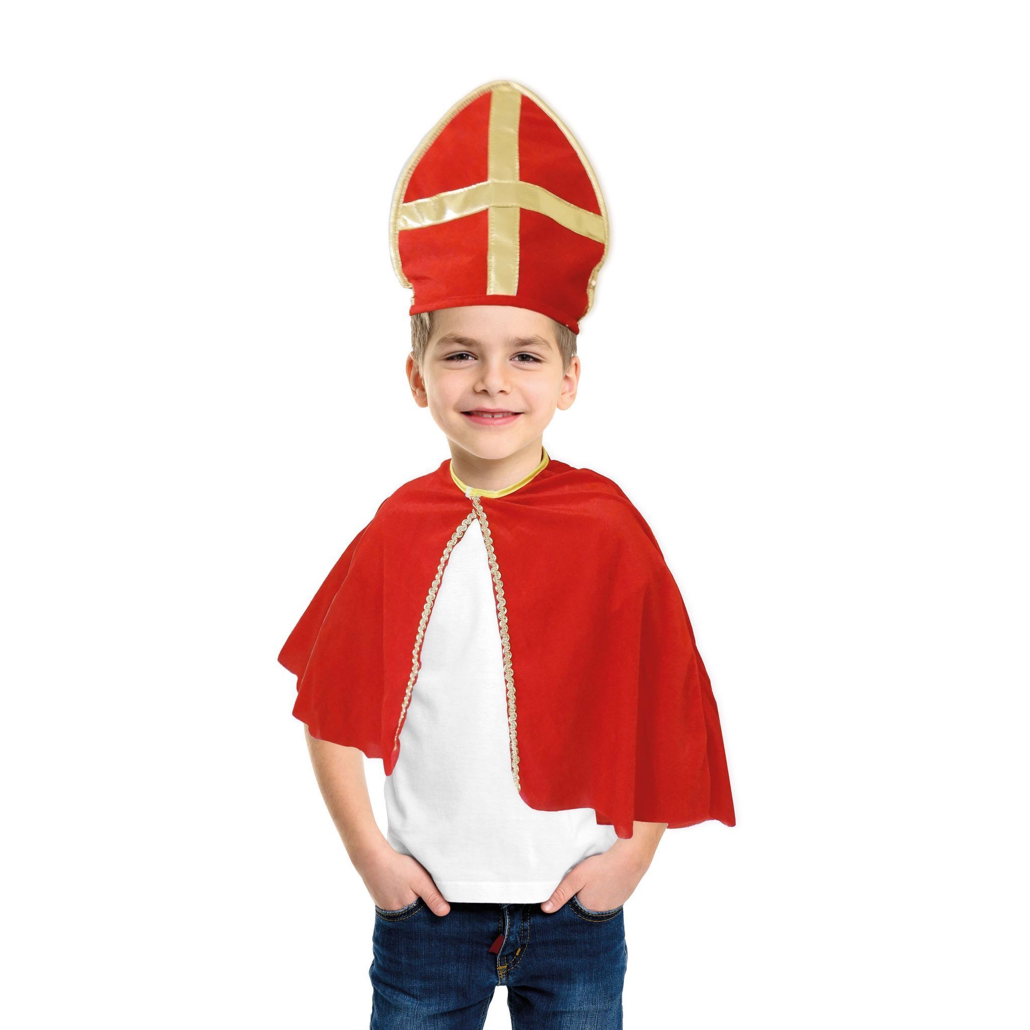 Verkleedset sinterklaas cape met mijter 1 maat aanbieding bij Top1Toys