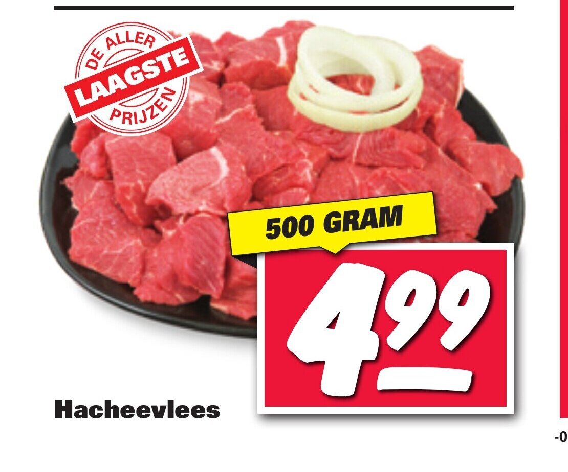 Hacheevlees 500 gram aanbieding bij Nettorama