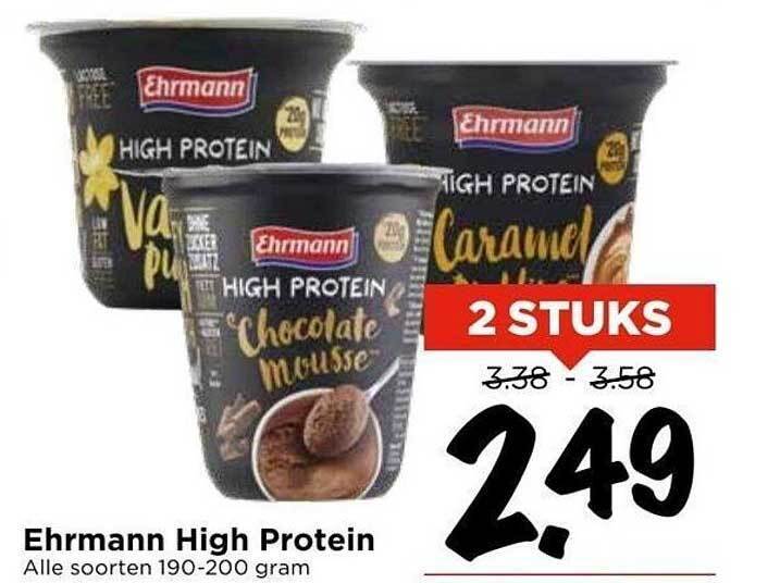 Ehrmann high protein aanbieding bij Vomar