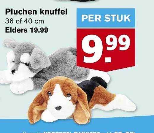 Pluchen knuffel aanbieding bij Hoogvliet
