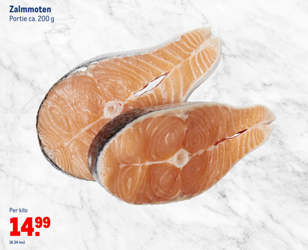 Zalmmoten 200G aanbieding bij Makro