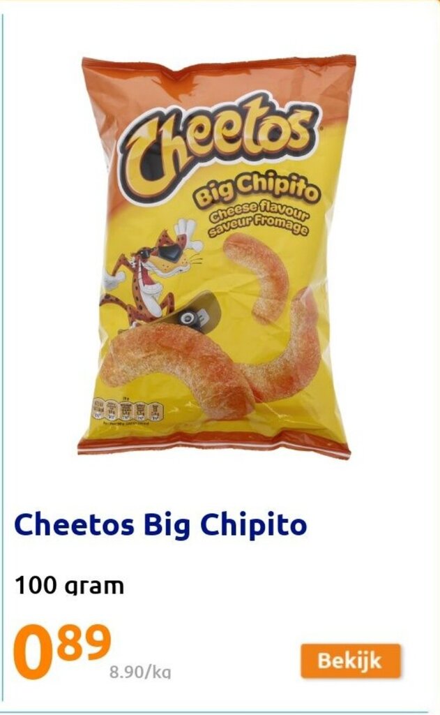 Cheetos big chipito 100g aanbieding bij Action