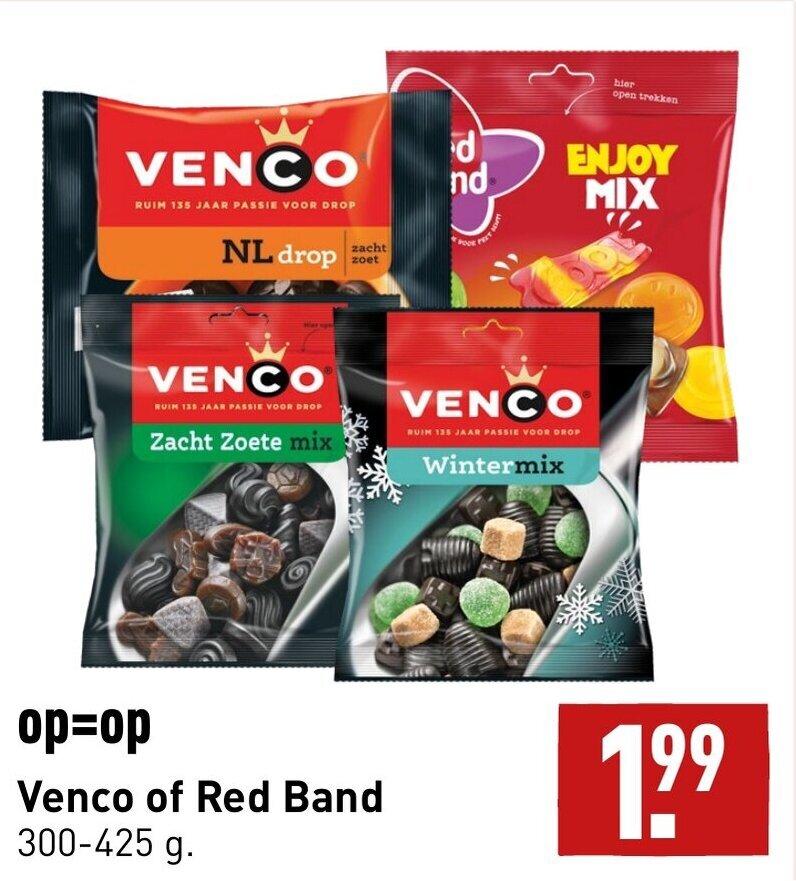 Venco of Red Band 300-425g aanbieding bij ALDI