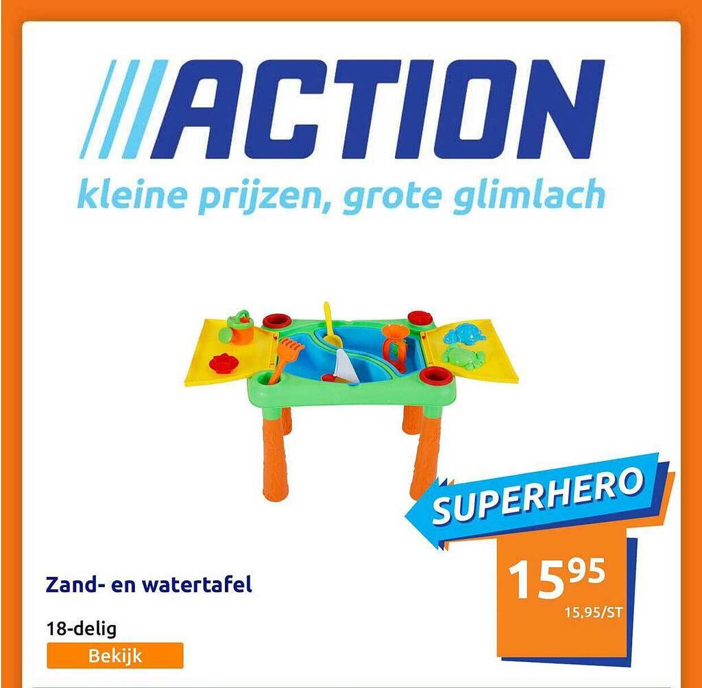 Zand- en watertafel 18-Delig aanbieding bij Action
