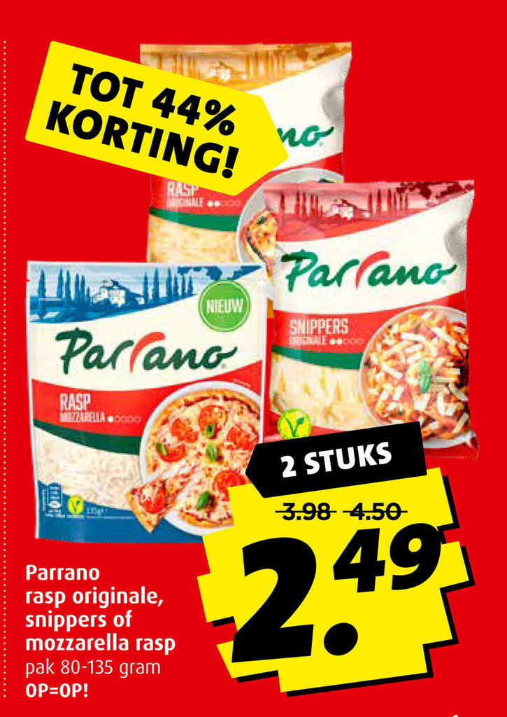 Parrano Rasp Originale, Snippers of Mozzarella Rasp Pak 80-125 gram 2 ...