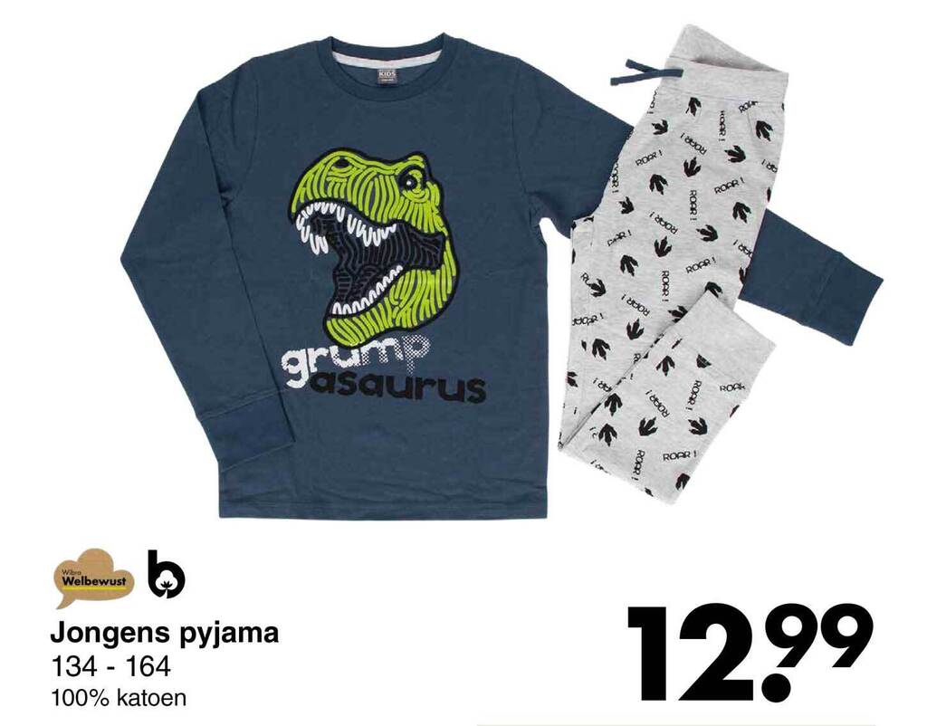 Jongens pyjama aanbieding bij Wibra