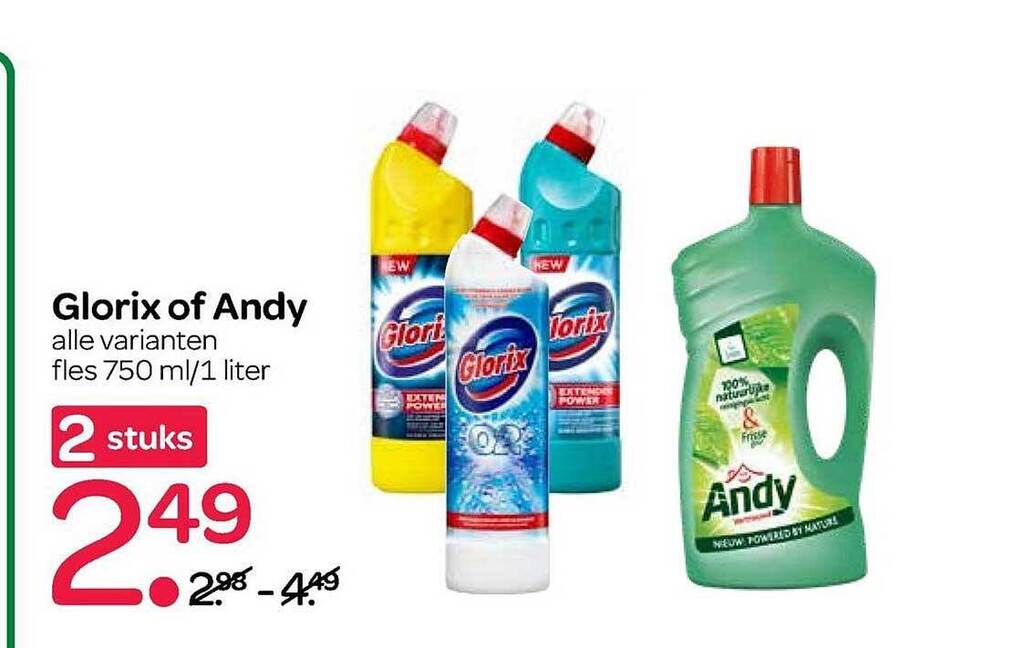 Glorix of Andy aanbieding bij Spar