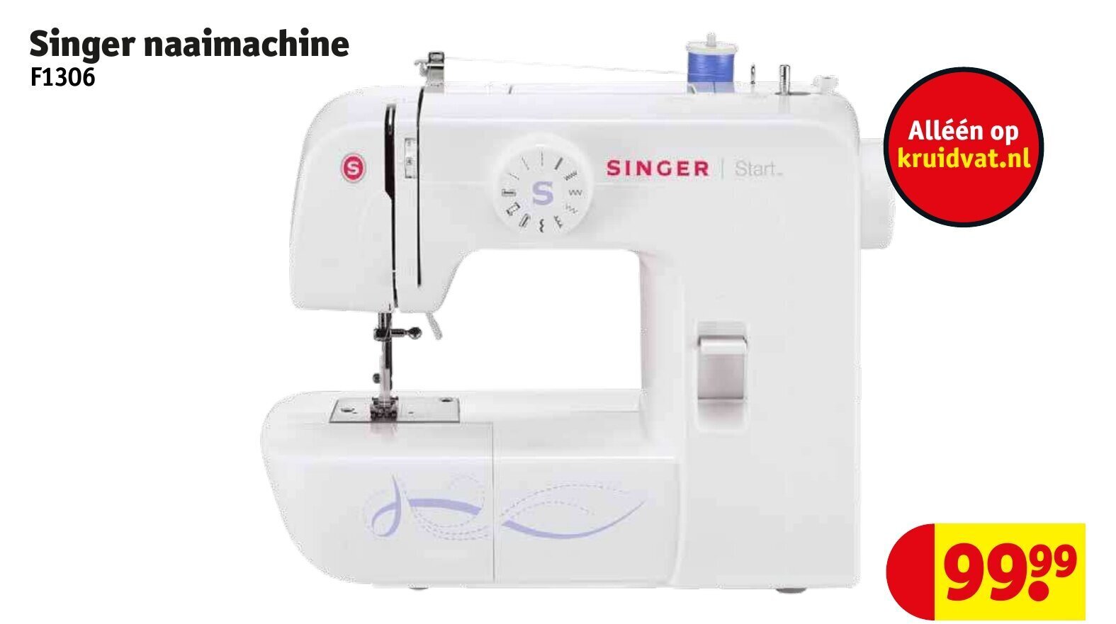 Singer naaimachine F1306 aanbieding bij Kruidvat