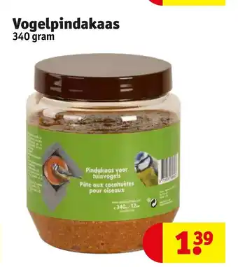 Vogelpindakaas 340 gram aanbieding bij Kruidvat