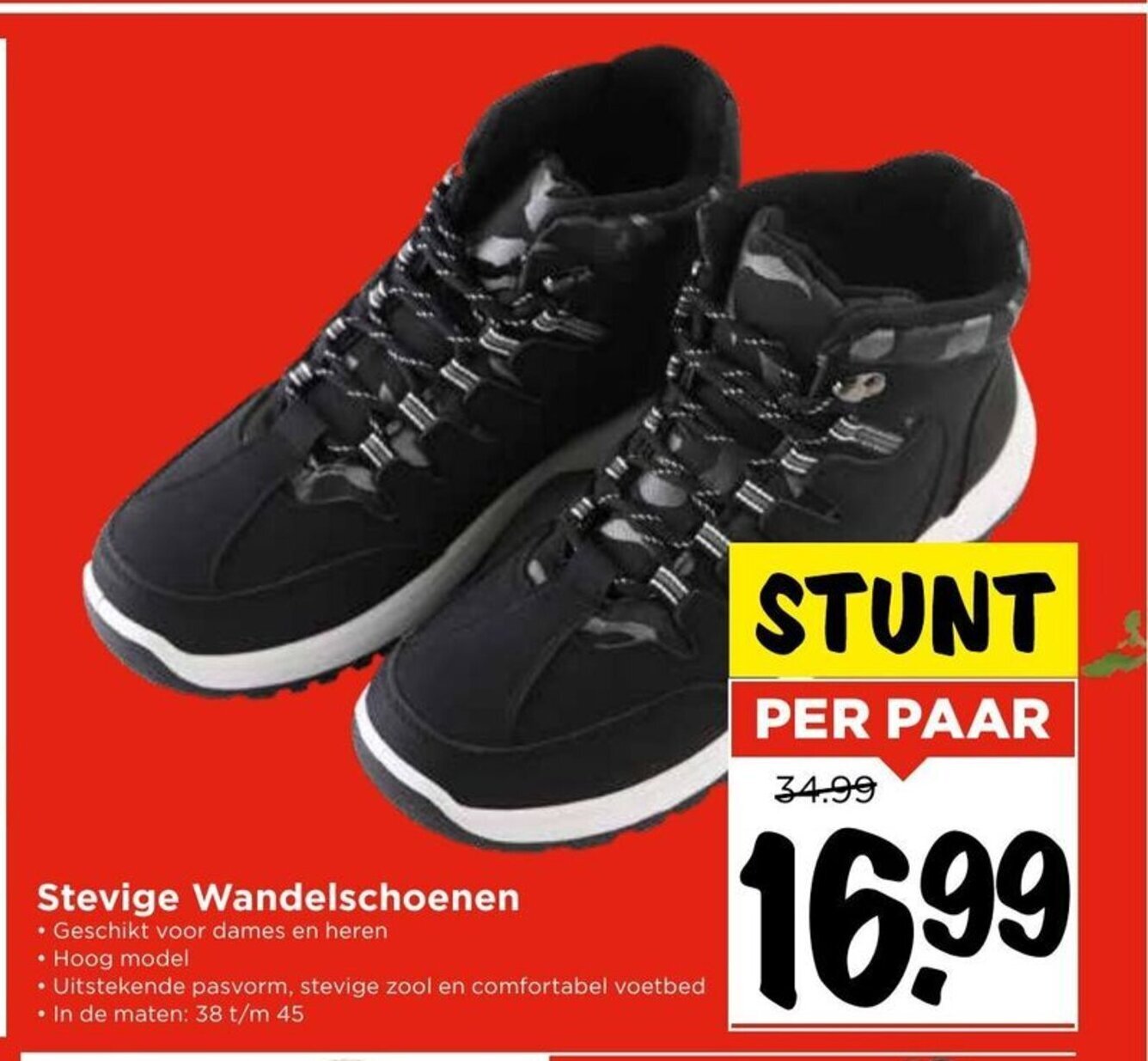 Stevige Wandelschoenen aanbieding bij Vomar