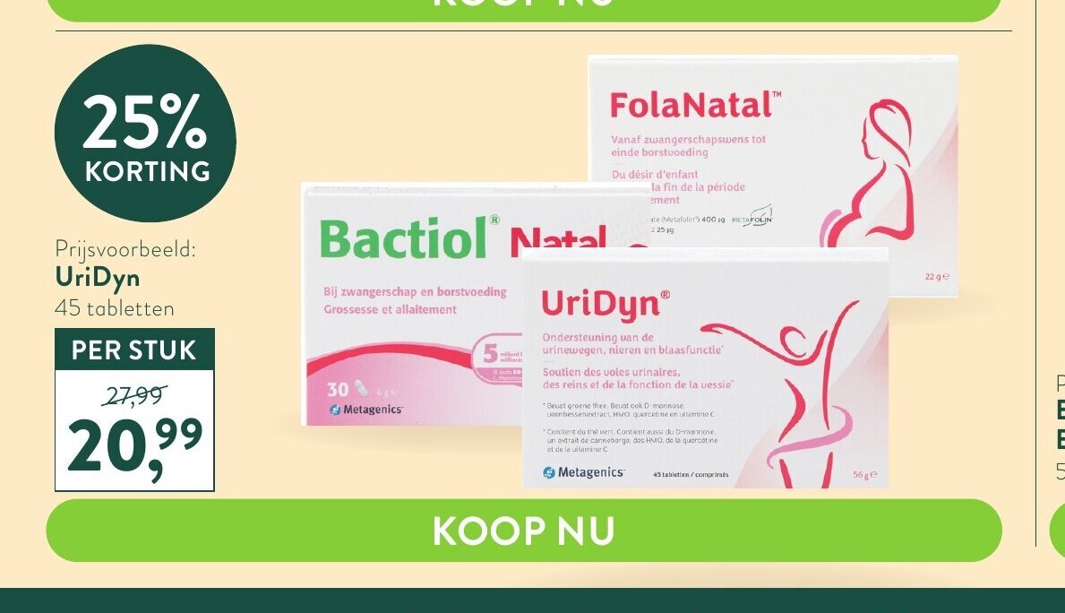 UriDyn 45 tabletten aanbieding bij Holland & Barrett