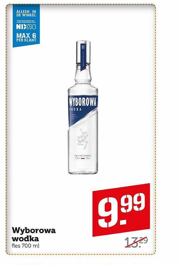 Wyborowa wodka aanbieding bij Coop