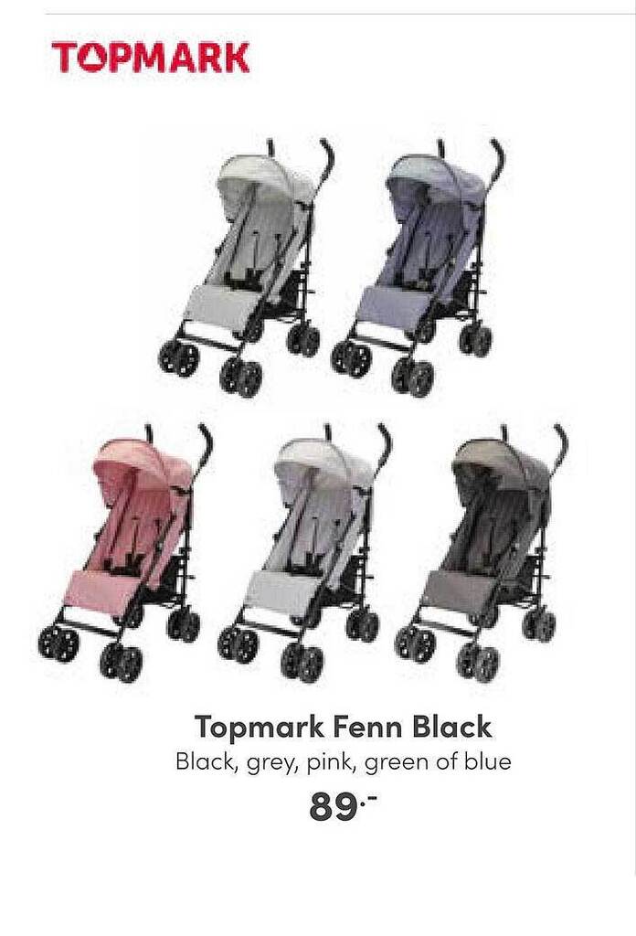 Topmark fenn black buggy aanbieding bij Baby & Tiener