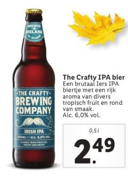 The crafty ipa bier aanbieding bij Lidl