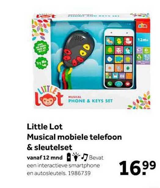 Little lot musical mobiele telefoon & sleutelset aanbieding bij Intertoys