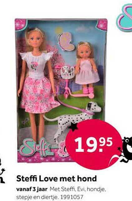 Steffi love met hond aanbieding bij Intertoys
