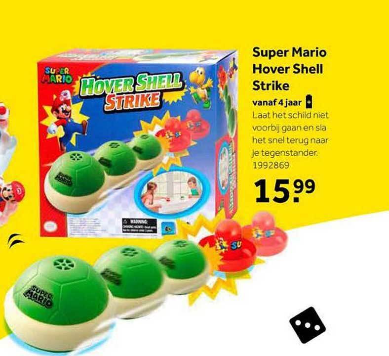 Super mario hover shell strike aanbieding bij Intertoys