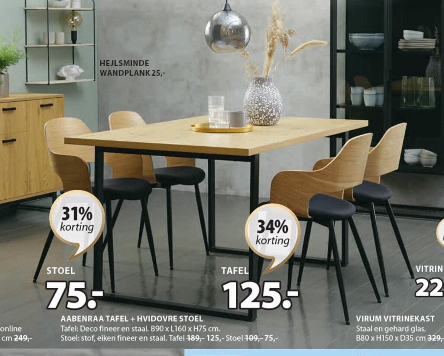 Aabenraa Tafel B90 x L160 x H75 cm aanbieding bij Jysk