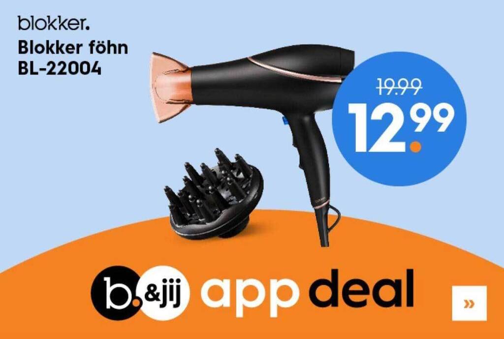 Blokker föhn bl-22004 aanbieding bij Blokker