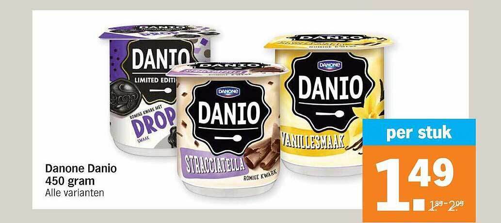 Danone Danio 450 Gram aanbieding bij Albert Heijn